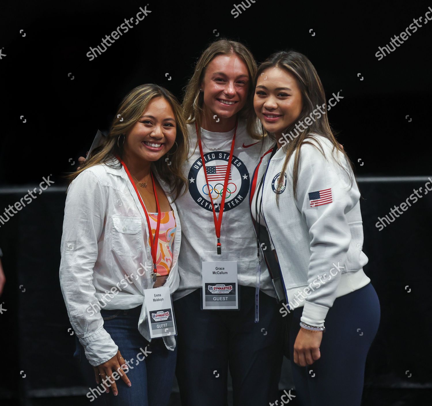 Olympians Sunisa Lee Grace Mccallum Olympic Editorial Stock Photo ...