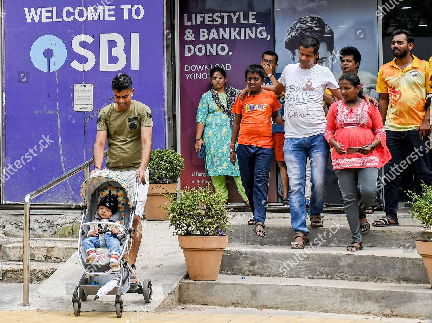 People Seen Outside State Bank India Editorial Stock Photo - Stock ...