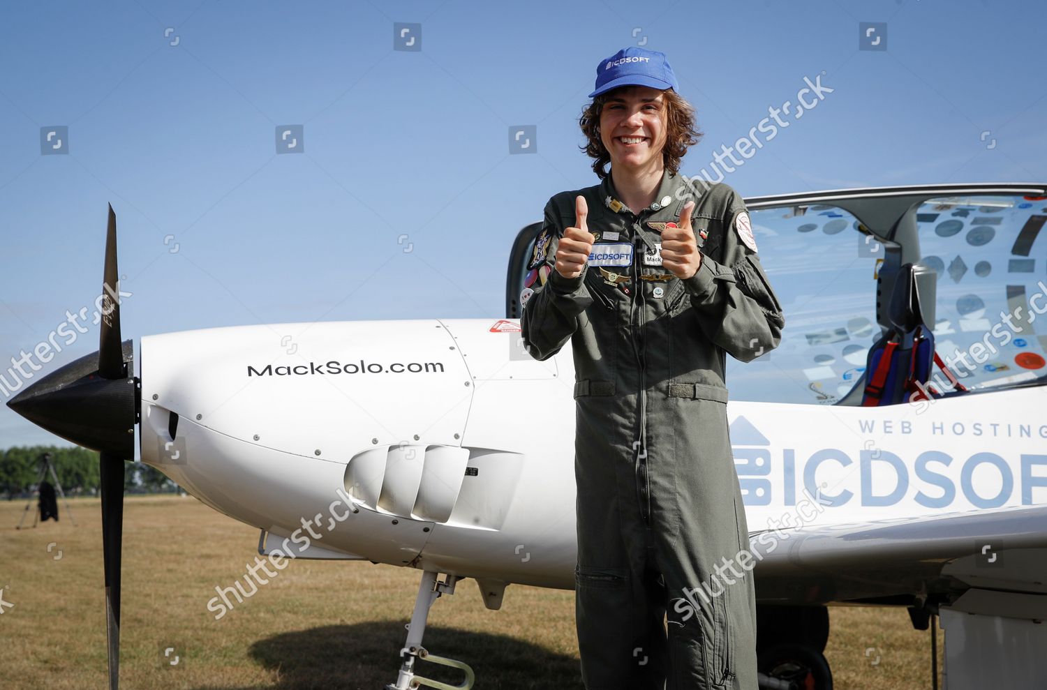 Britishbelgian Teenage Pilot Mack Rutherford 17 Editorial Stock Photo ...
