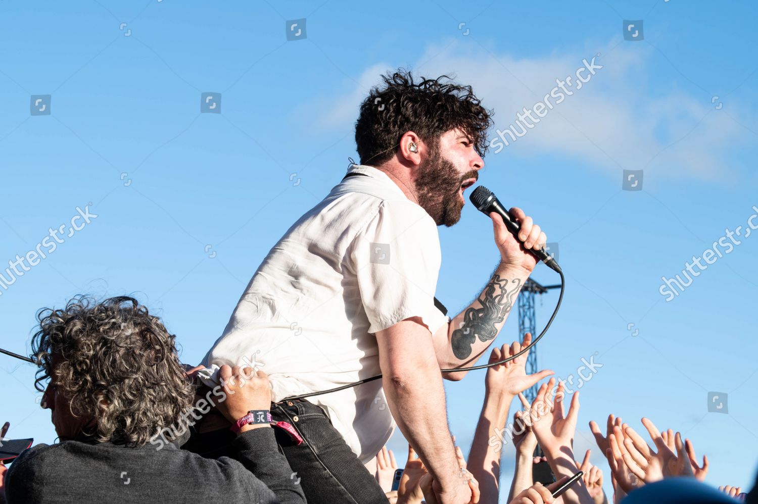 Foals Lead Singer Guitarist Yannis Philippakis Editorial Stock Photo ...
