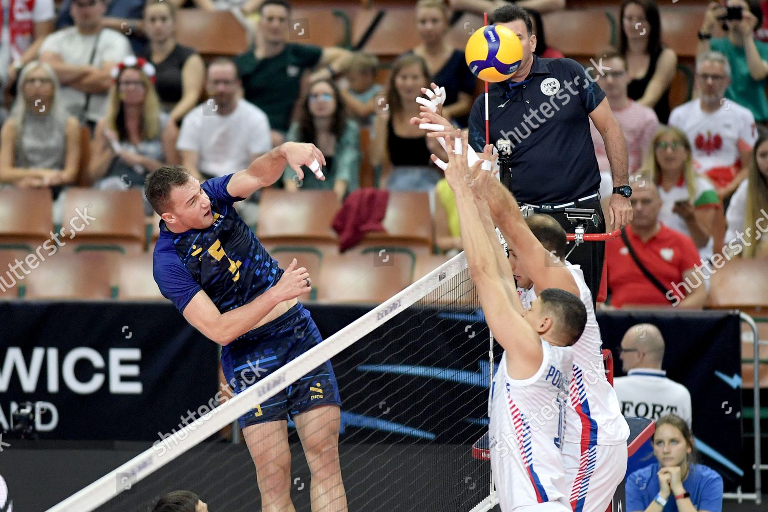 Plotnytskyi Oleh Ukraine During Fivb Volleyball Editorial Stock Photo ...