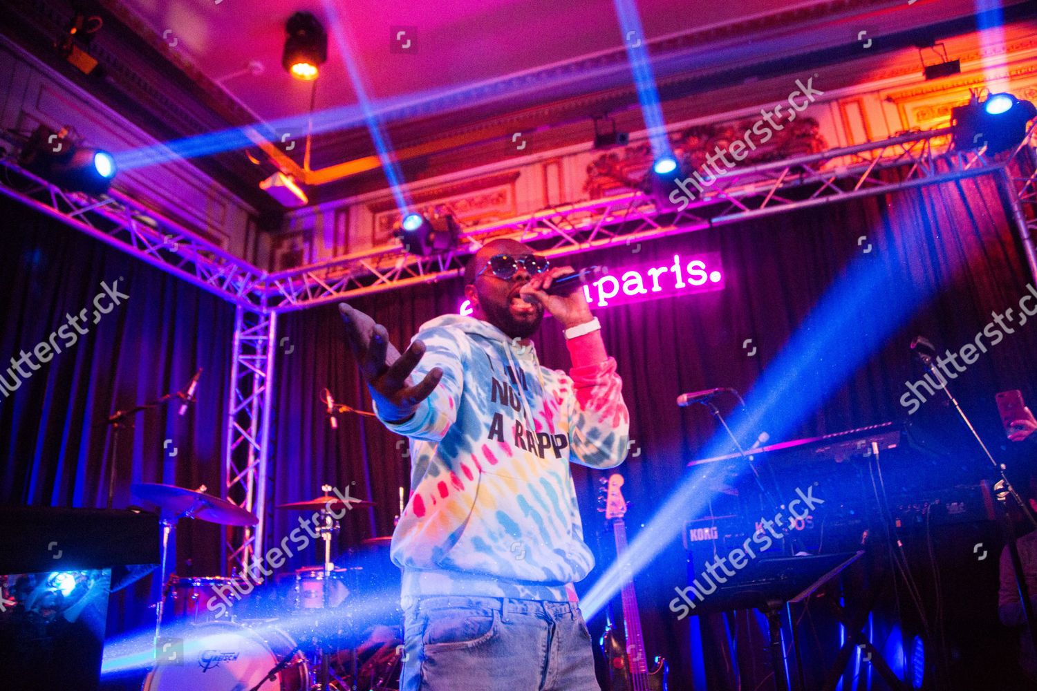 Gims Perform During Not Rapper Elevenparis Editorial Stock Photo ...