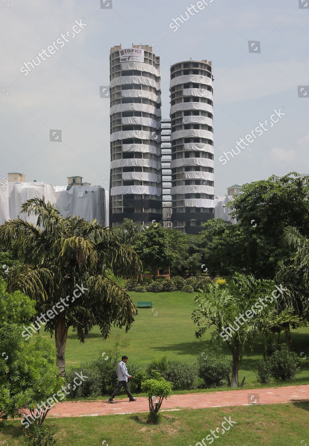 General View Supertech Twin Towers Noida Editorial Stock Photo - Stock ...