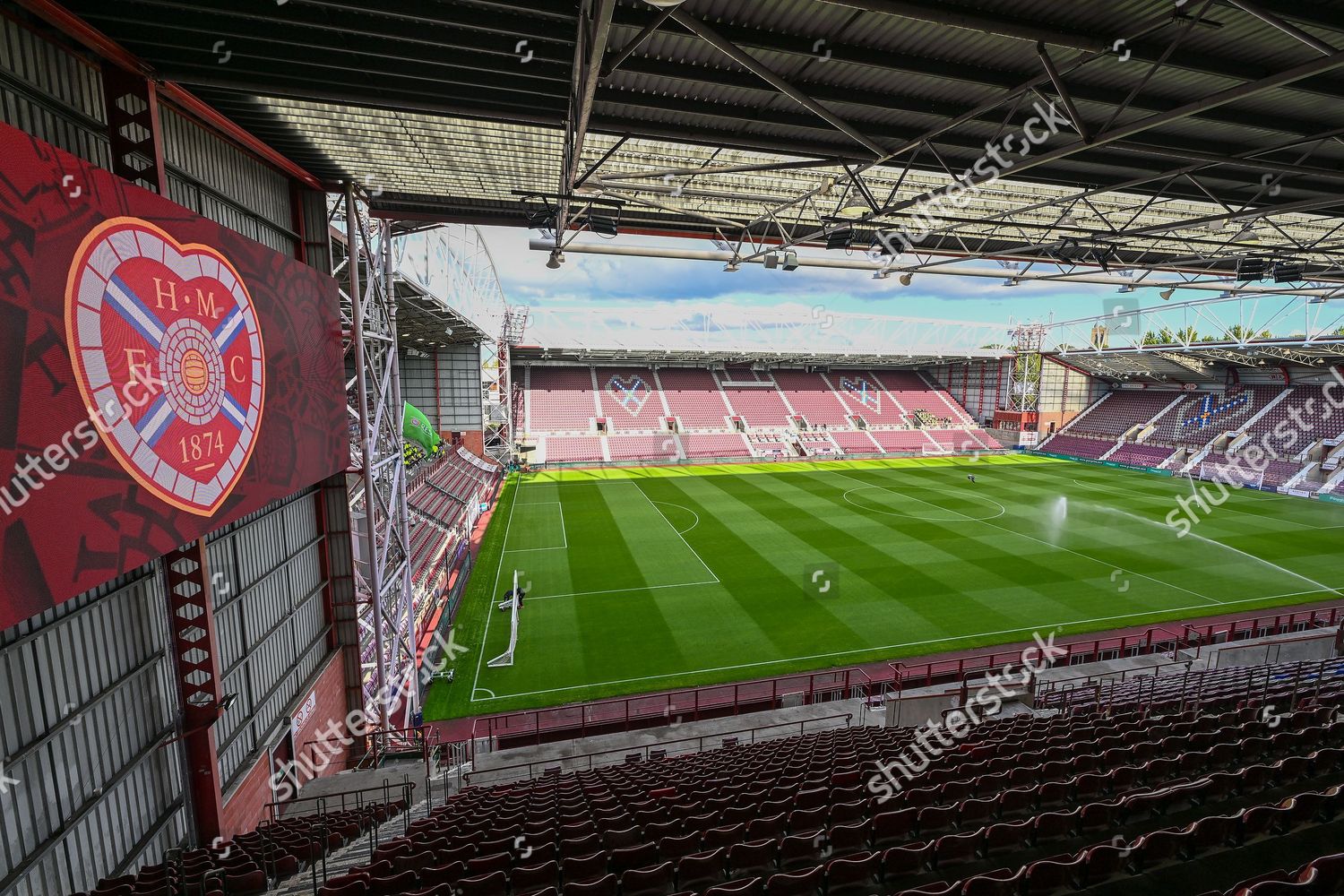 General View Inside Tynecastle Park Edinburgh Editorial Stock Photo ...