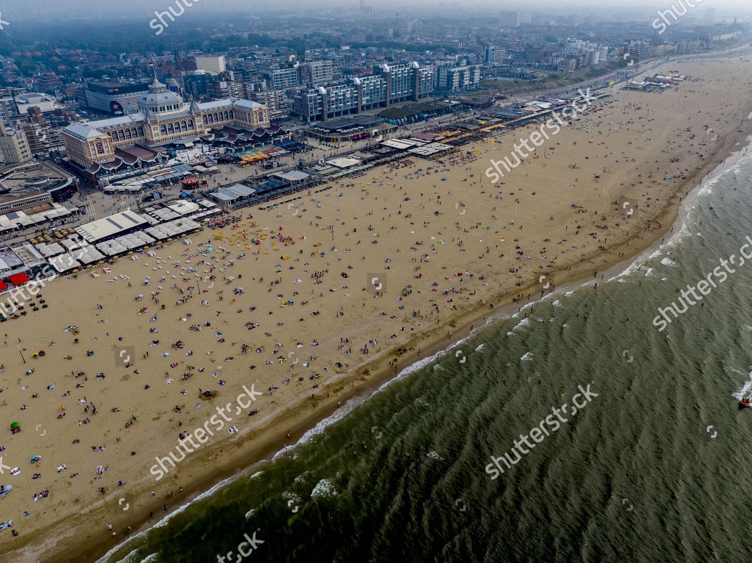 People Cooling Off On Beach During Editorial Stock Photo - Stock Image ...