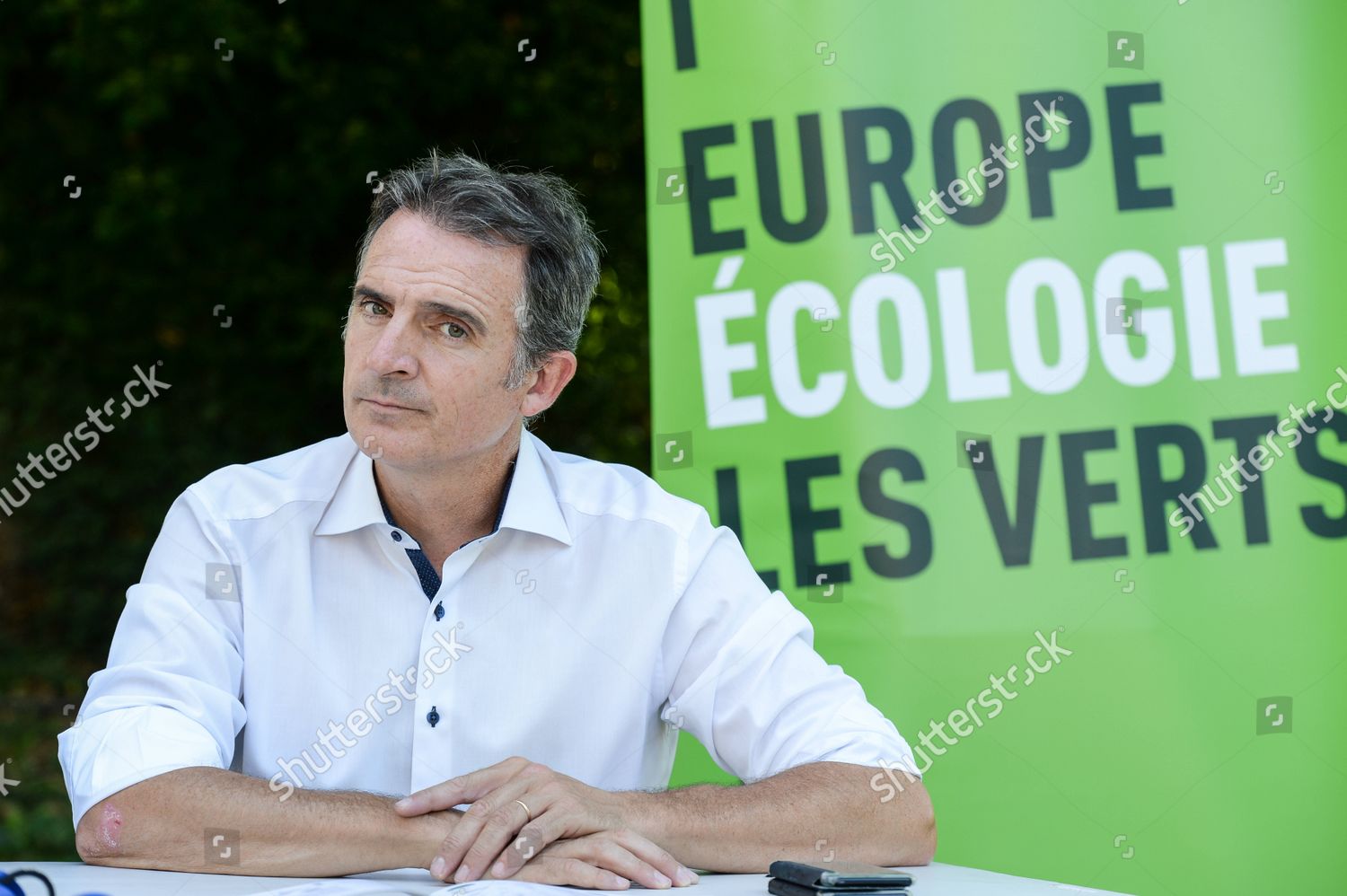 Eric Piolle Mayor Grenoble Press Conference Editorial Stock Photo ...