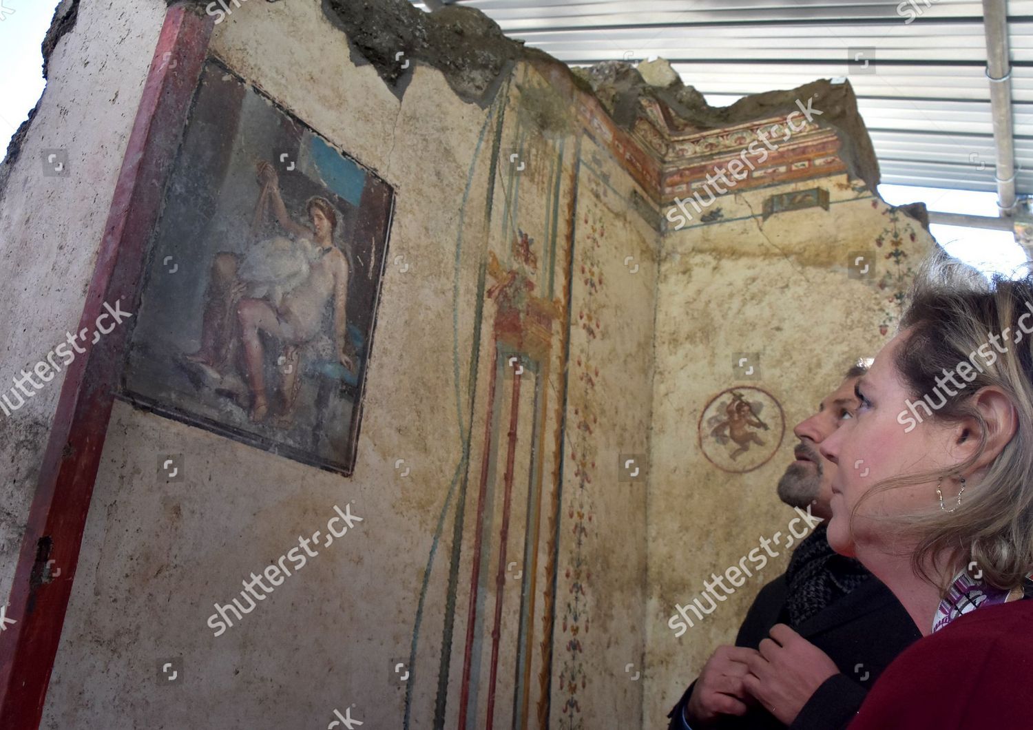 Room Leda Roman Fresco Depicting Leda Editorial Stock Photo - Stock ...