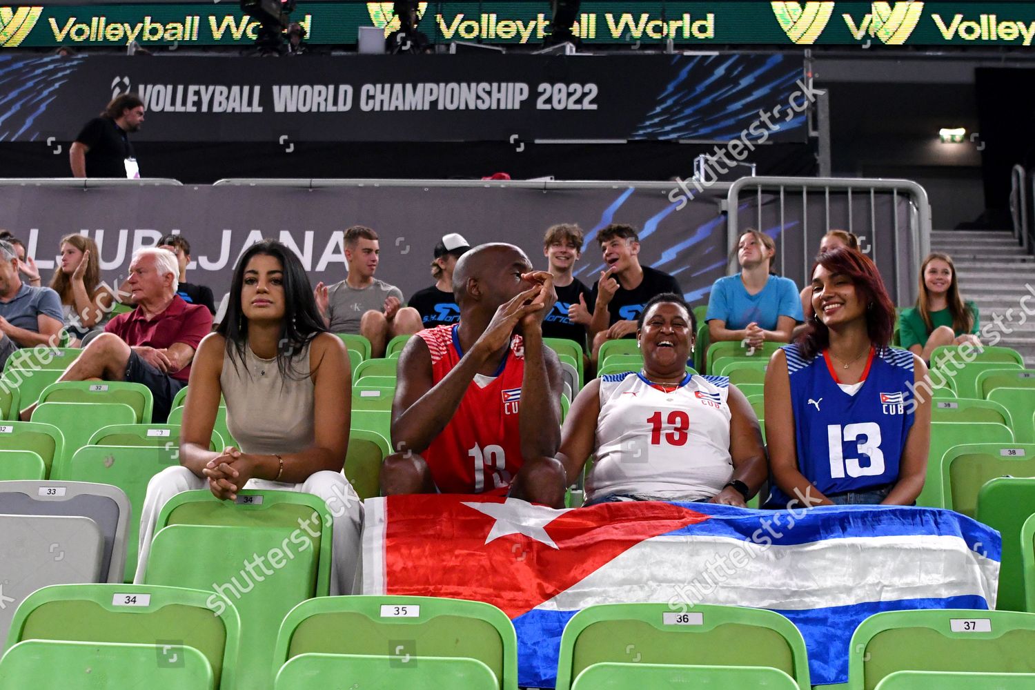 Cuba Volleyball Fans During 2022 Fivb Editorial Stock Photo - Stock ...
