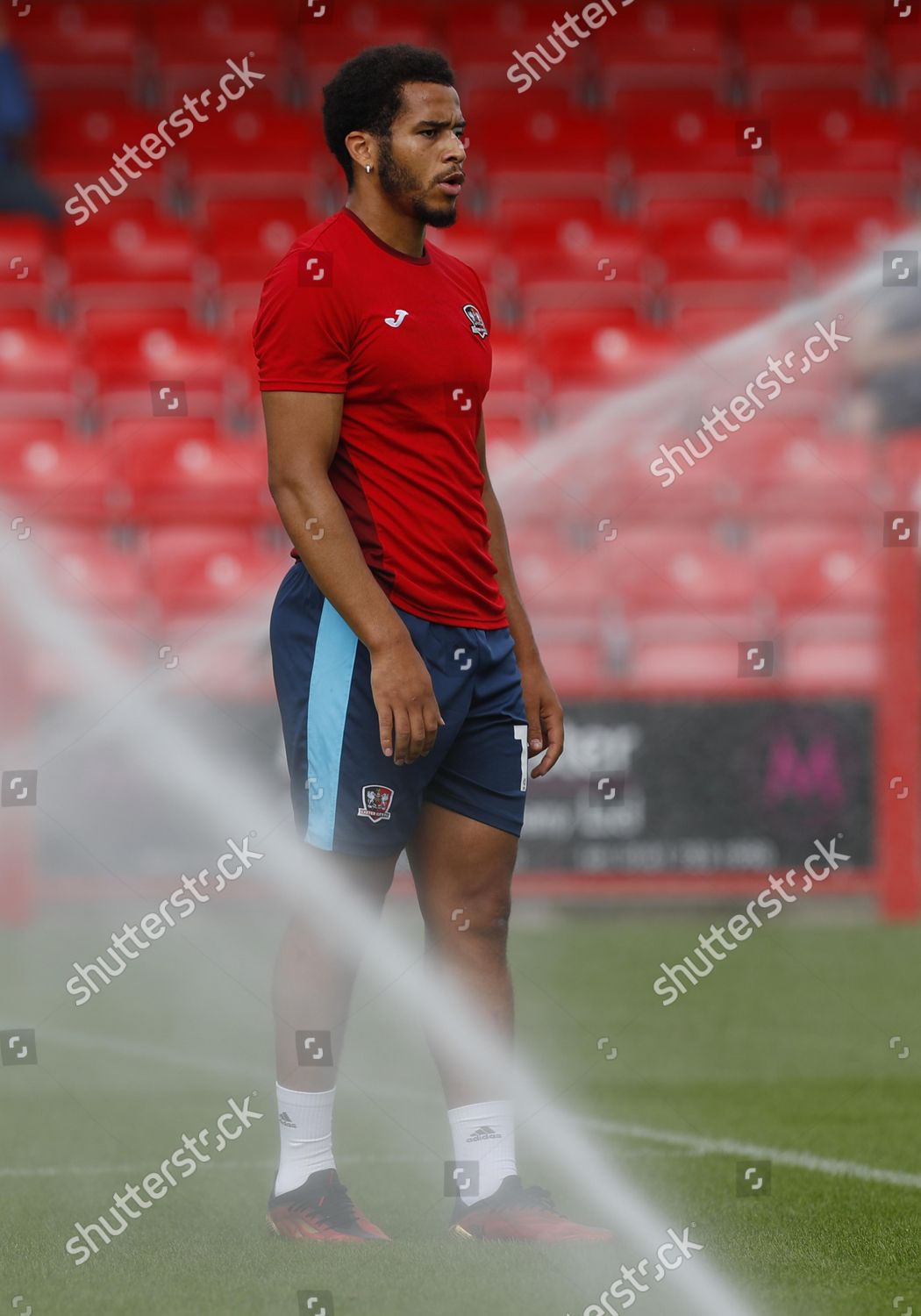 Exeter City Player Sam Nombe During Editorial Stock Photo - Stock Image ...