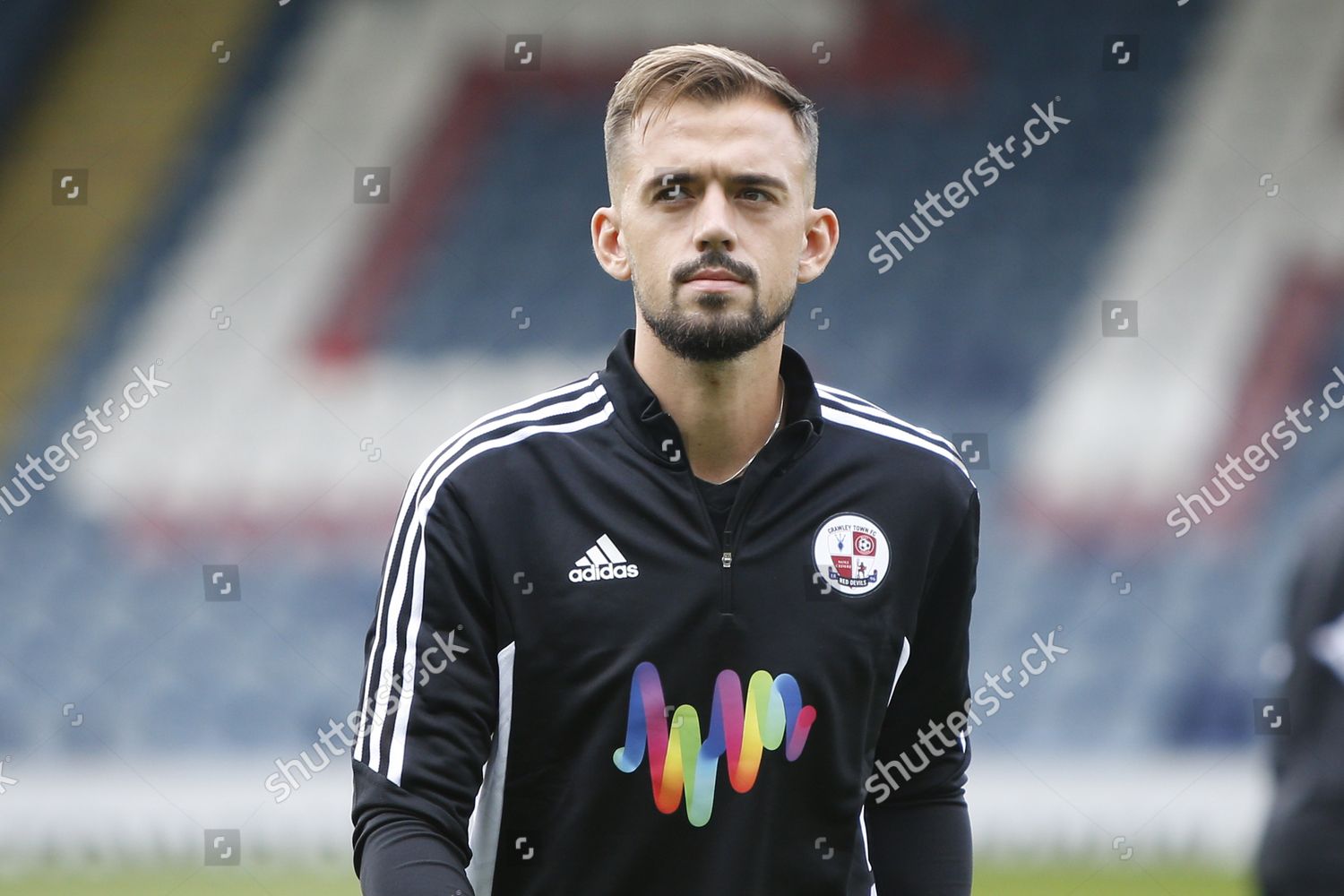 Crawley Players Arriving Stadium During Efl Editorial Stock Photo ...