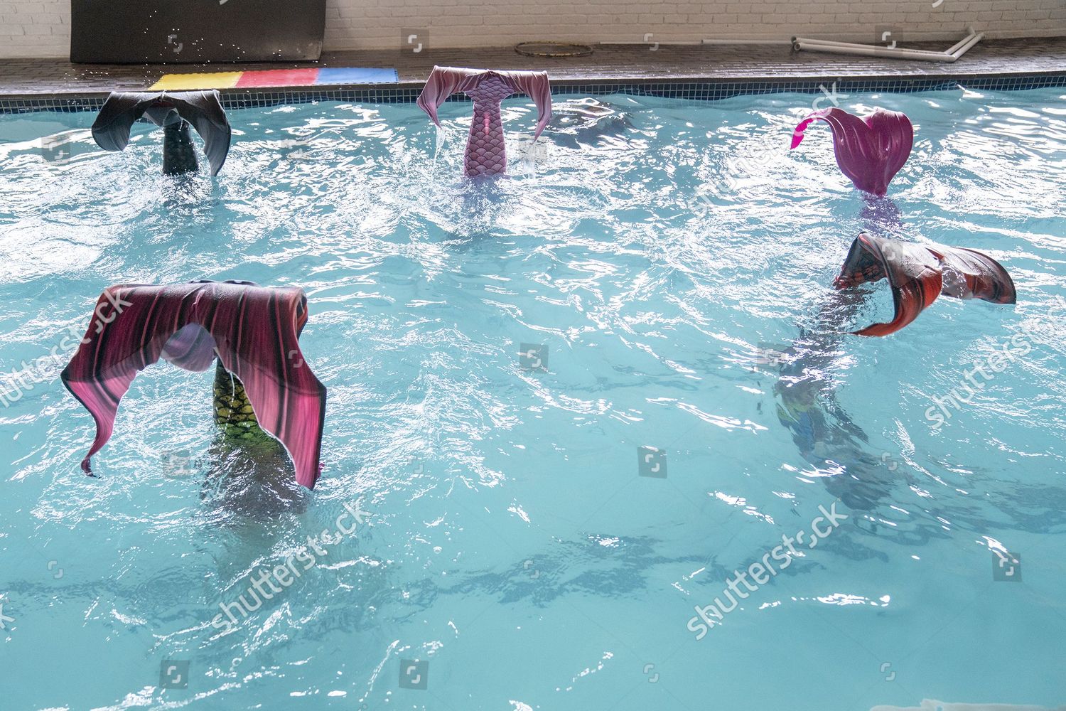 Trainees Practise Mermaid Swimming Merschool Johannesburg Editorial ...
