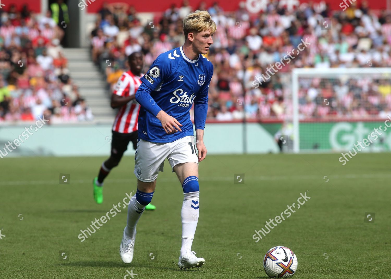 Anthony Gordon Everton Action During Brentford Editorial Stock Photo ...