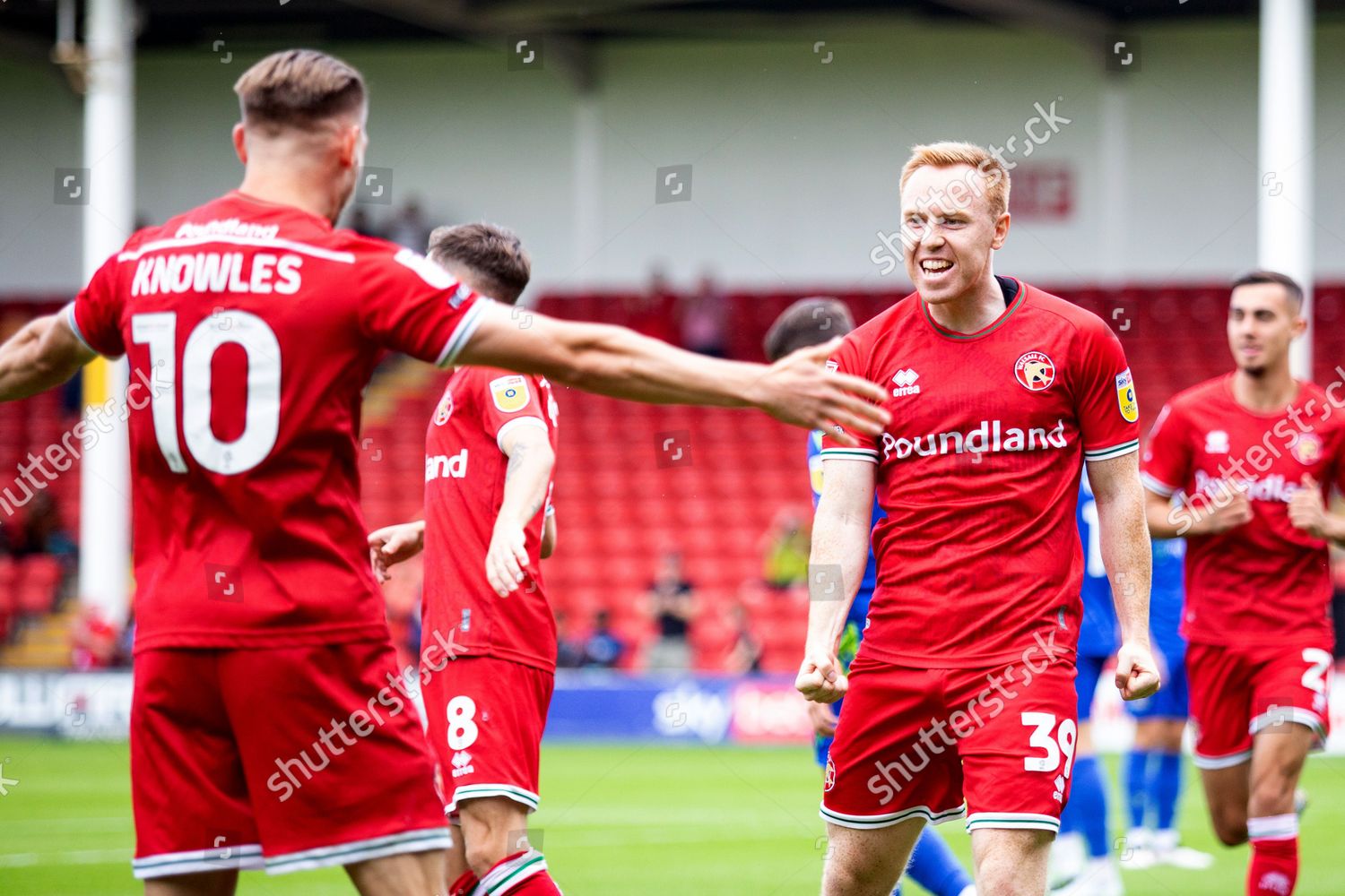 Danny Johnson Celebrates Scoring His Sides Editorial Stock Photo ...