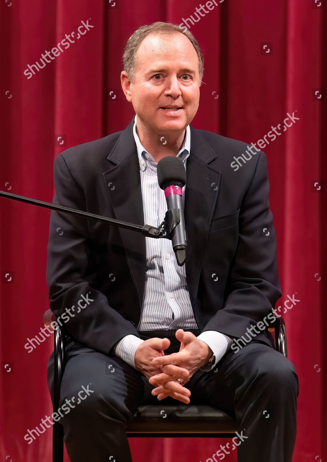 Congressman Adam Schiff Discusses Midnight Washington Editorial Stock ...