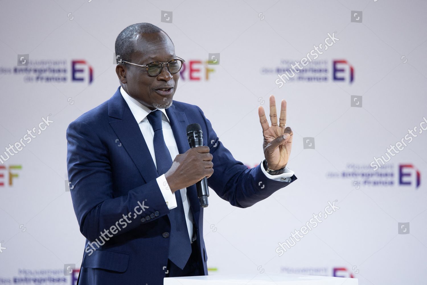 Benin President Patrice Talon Attends Special Editorial Stock Photo ...