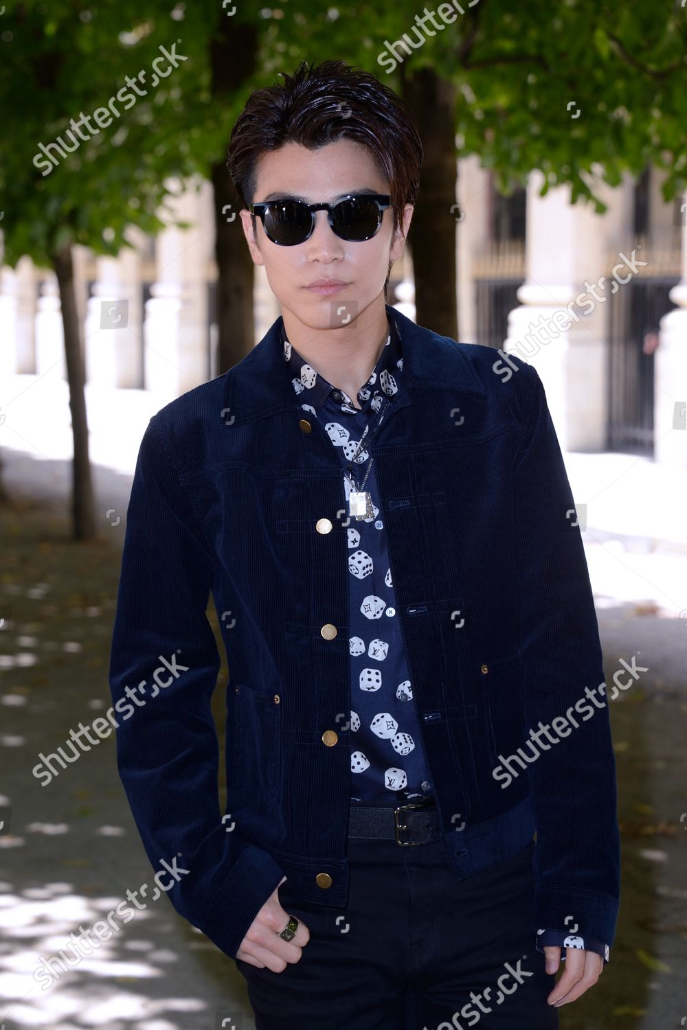 Takanori Iwata Attending Louis Vuitton Menswear Editorial Stock Photo ...