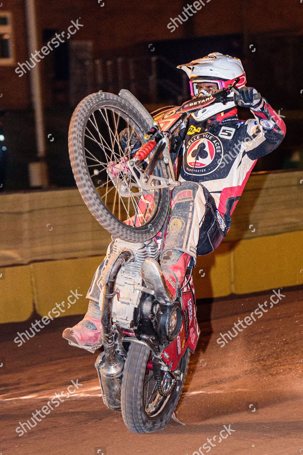 Max Fricke Celebrates Wheelie After His Editorial Stock Photo - Stock ...