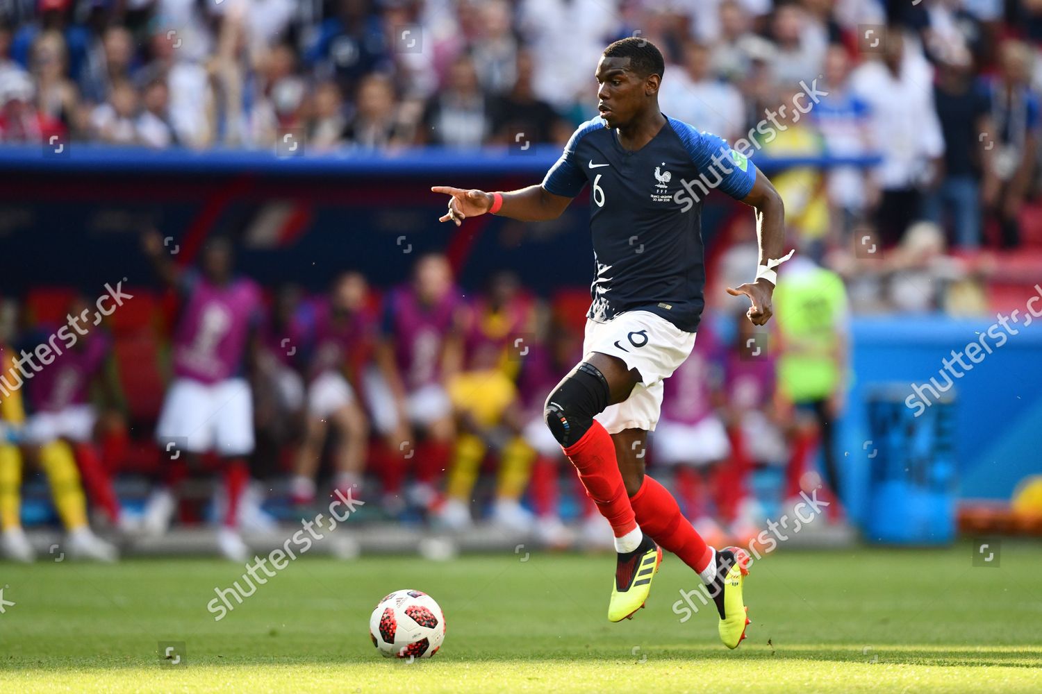Paul Pogba Action During 2018 Fifa Editorial Stock Photo - Stock Image ...
