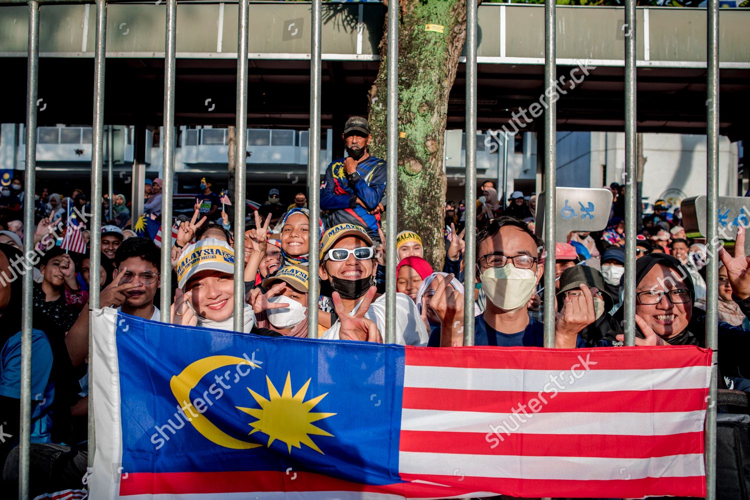People Gather Flags Malaysia Witness National Editorial Stock Photo ...