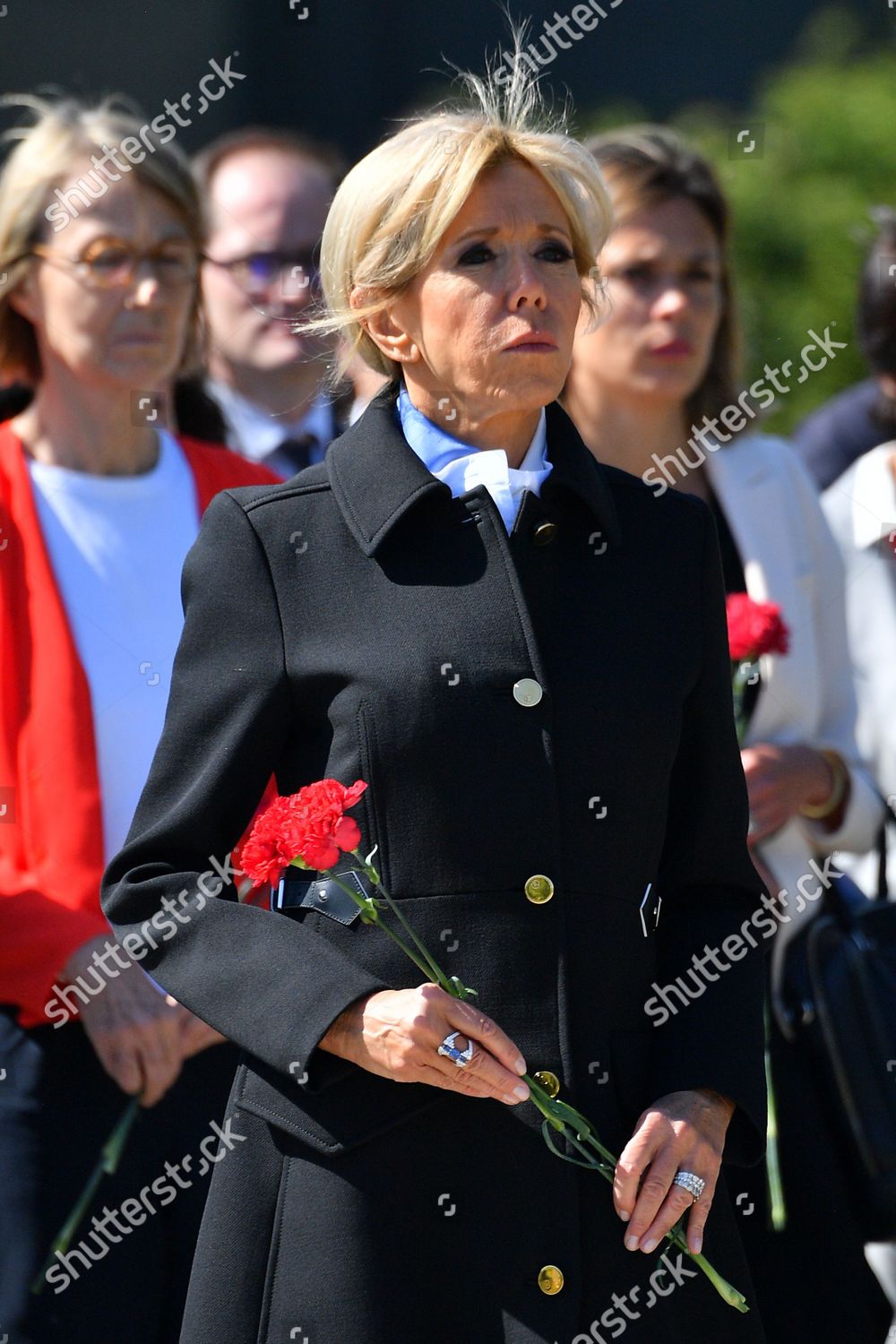 First Lady Brigitte Macron Take Part Editorial Stock Photo - Stock ...