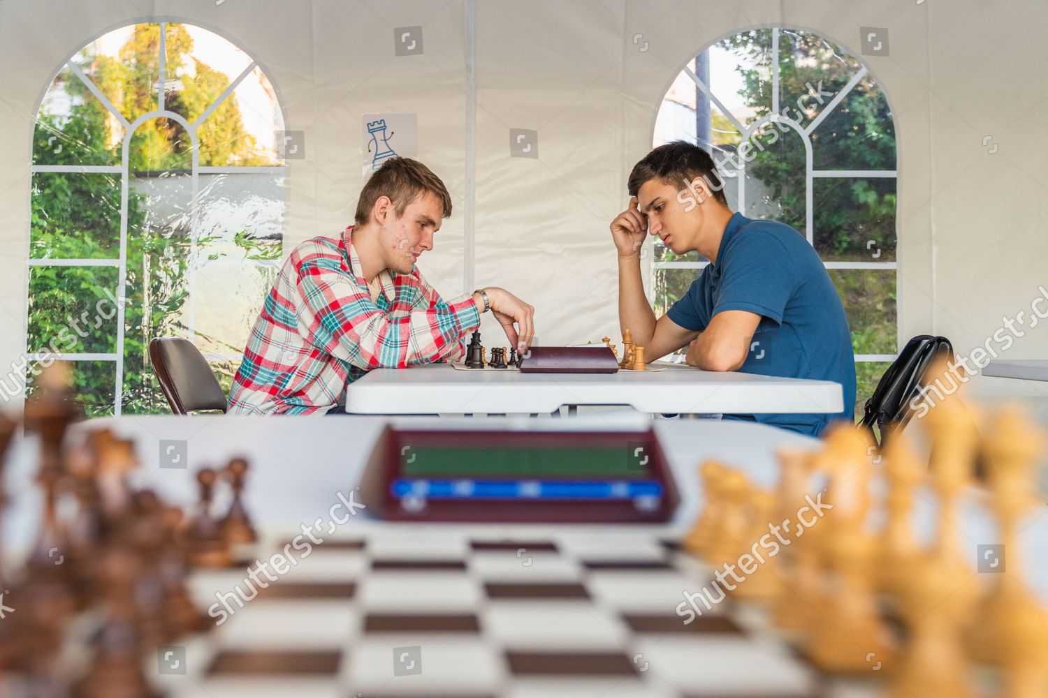People Play Chess Chess Tent Vladivostok Editorial Stock Photo - Stock ...