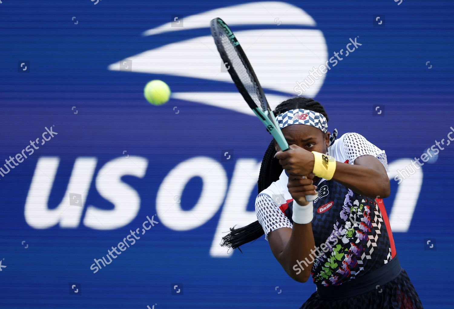 Coco Gauff United States Hits Return Editorial Stock Photo - Stock ...