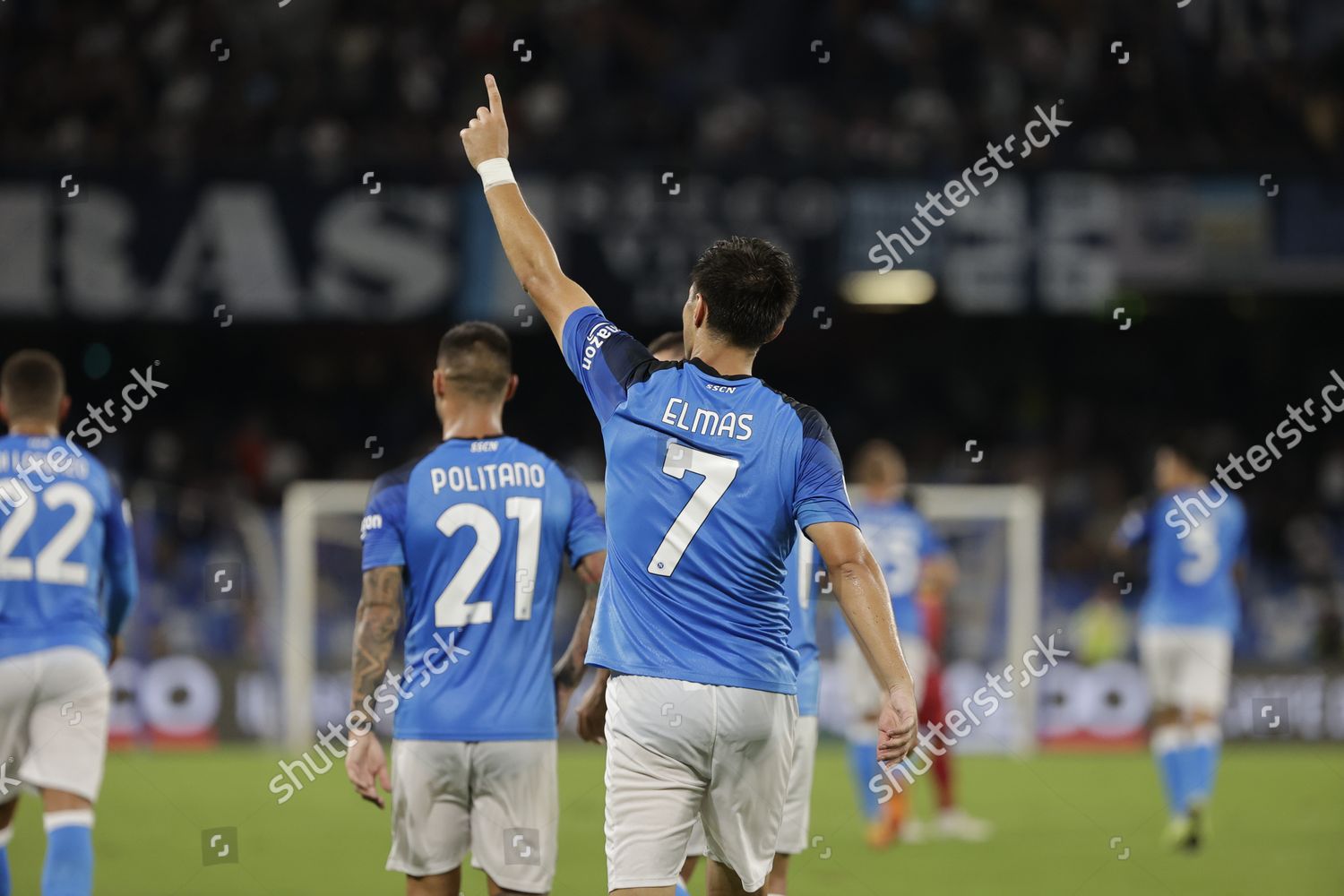 Eljif Elmas Napoli Celebrates After Scoring Editorial Stock Photo ...
