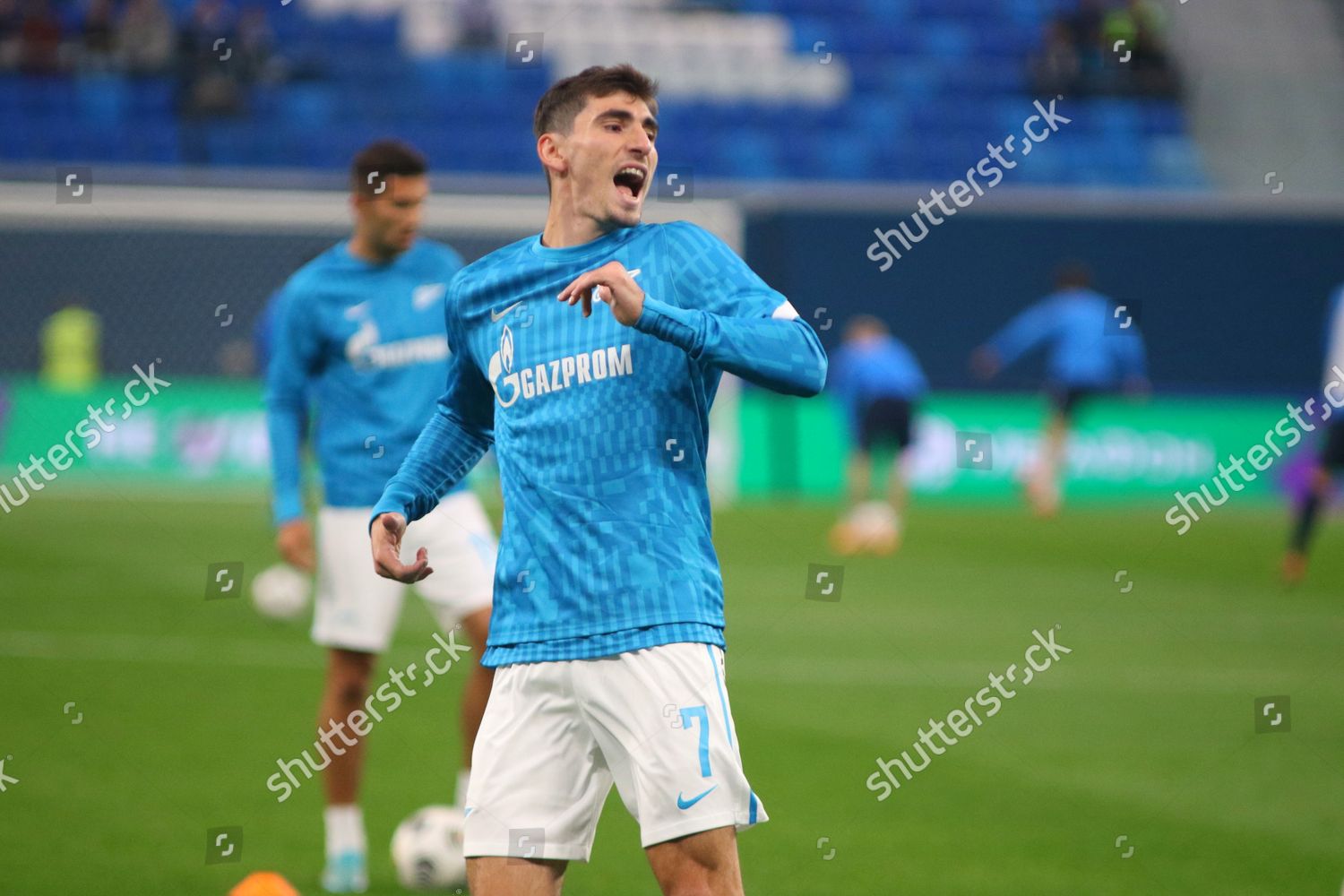 Zelimkhan Bakaev No7 Zenit Seen During Editorial Stock Photo - Stock ...