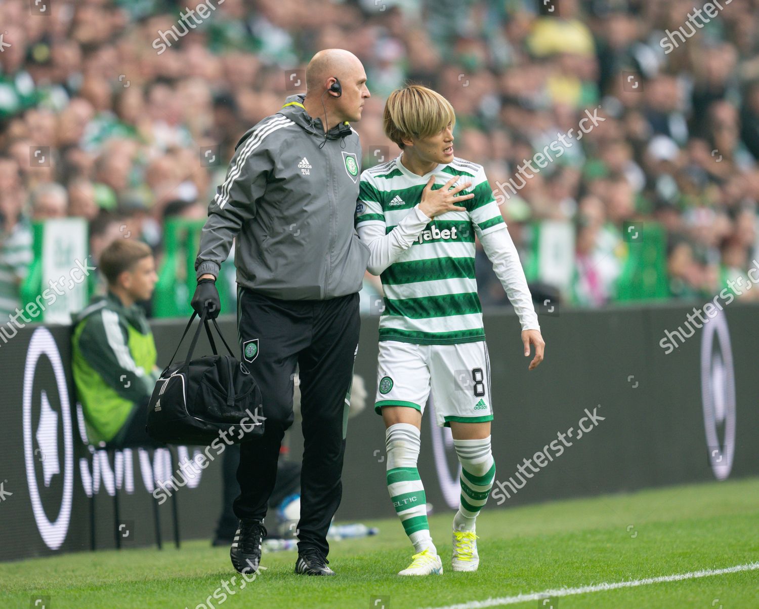 Kyogo Furuhashi Celtic Shoulder Injury Editorial Stock Photo - Stock ...