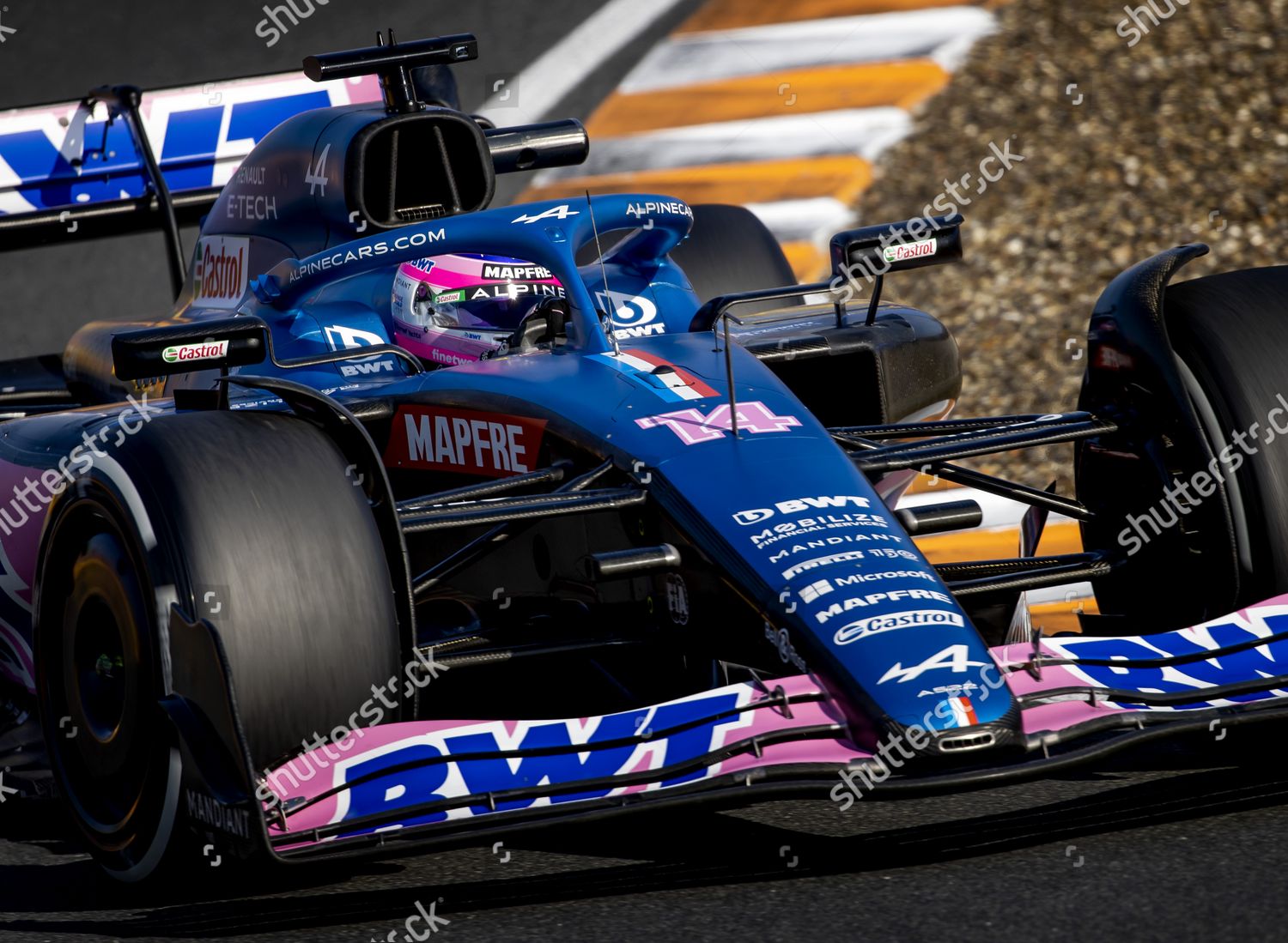 Fernando Alonso 14 Alpine A522 During Editorial Stock Photo - Stock ...