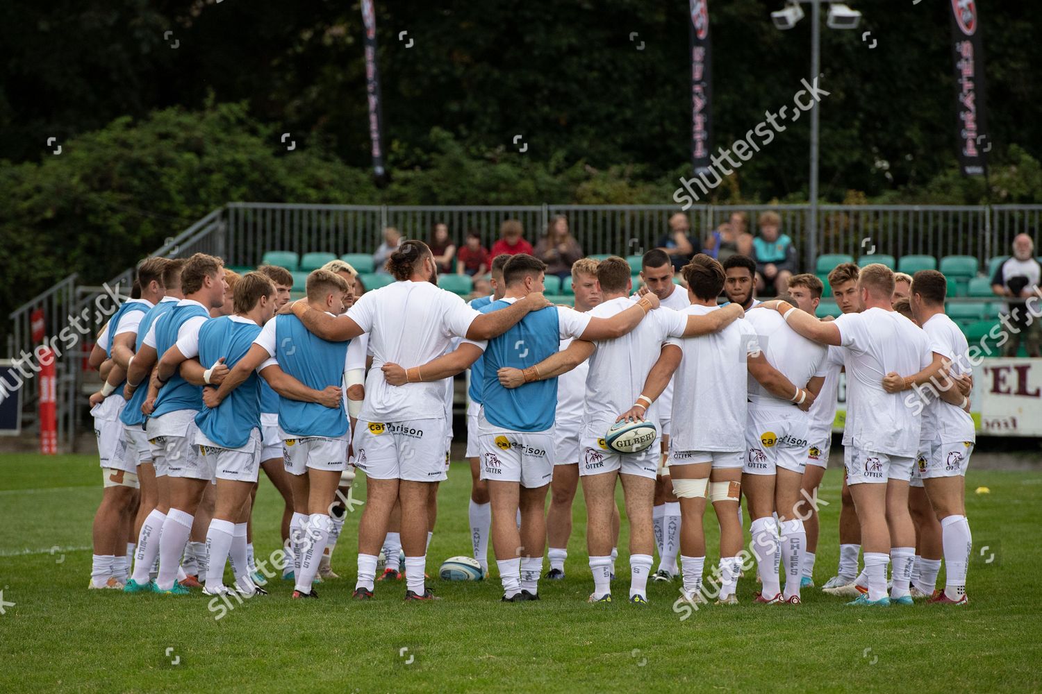 Exeter Chiefs Team Huddle Prior Game Editorial Stock Photo - Stock ...