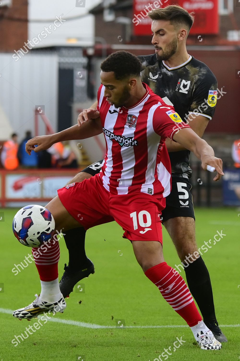 Sam Nombe Exeter City Challenges Ball Editorial Stock Photo - Stock ...