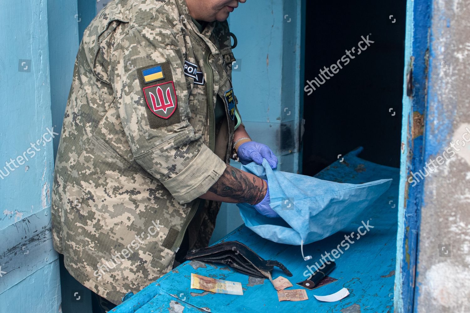 Ramashka Displays Belongings Aleksandr 58yearold Soldier Editorial ...