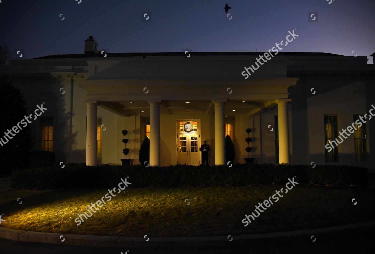 Marine Stands Still West Wing Entrance Editorial Stock Photo - Stock ...