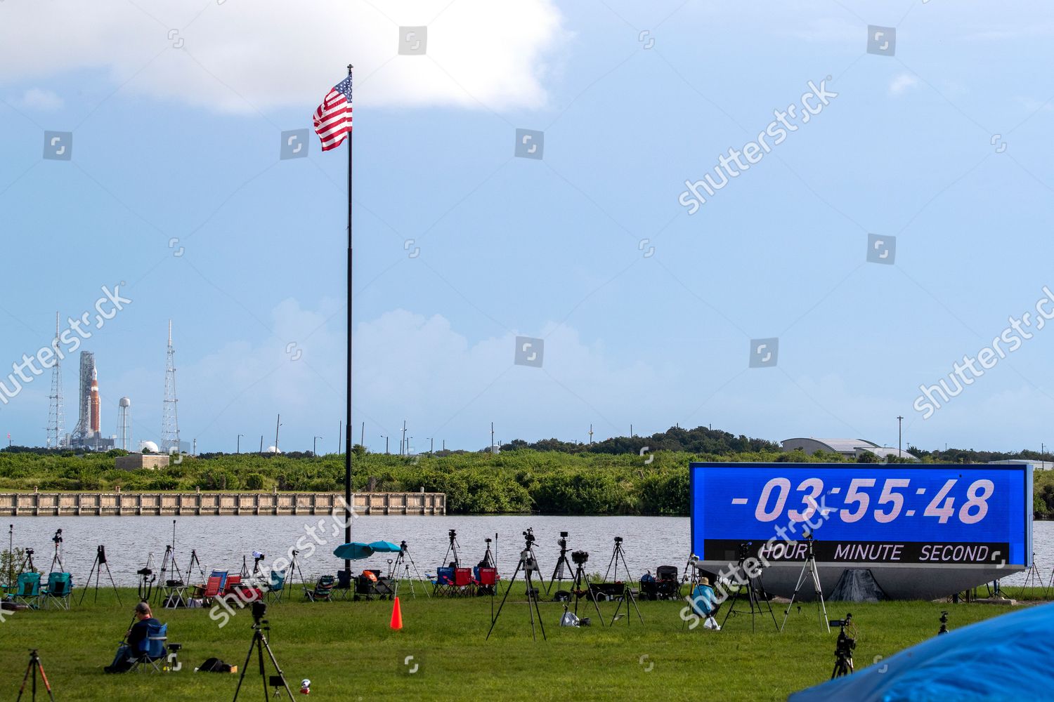 Countdown Clock Sls Rocket Orion Capsule Editorial Stock Photo - Stock ...