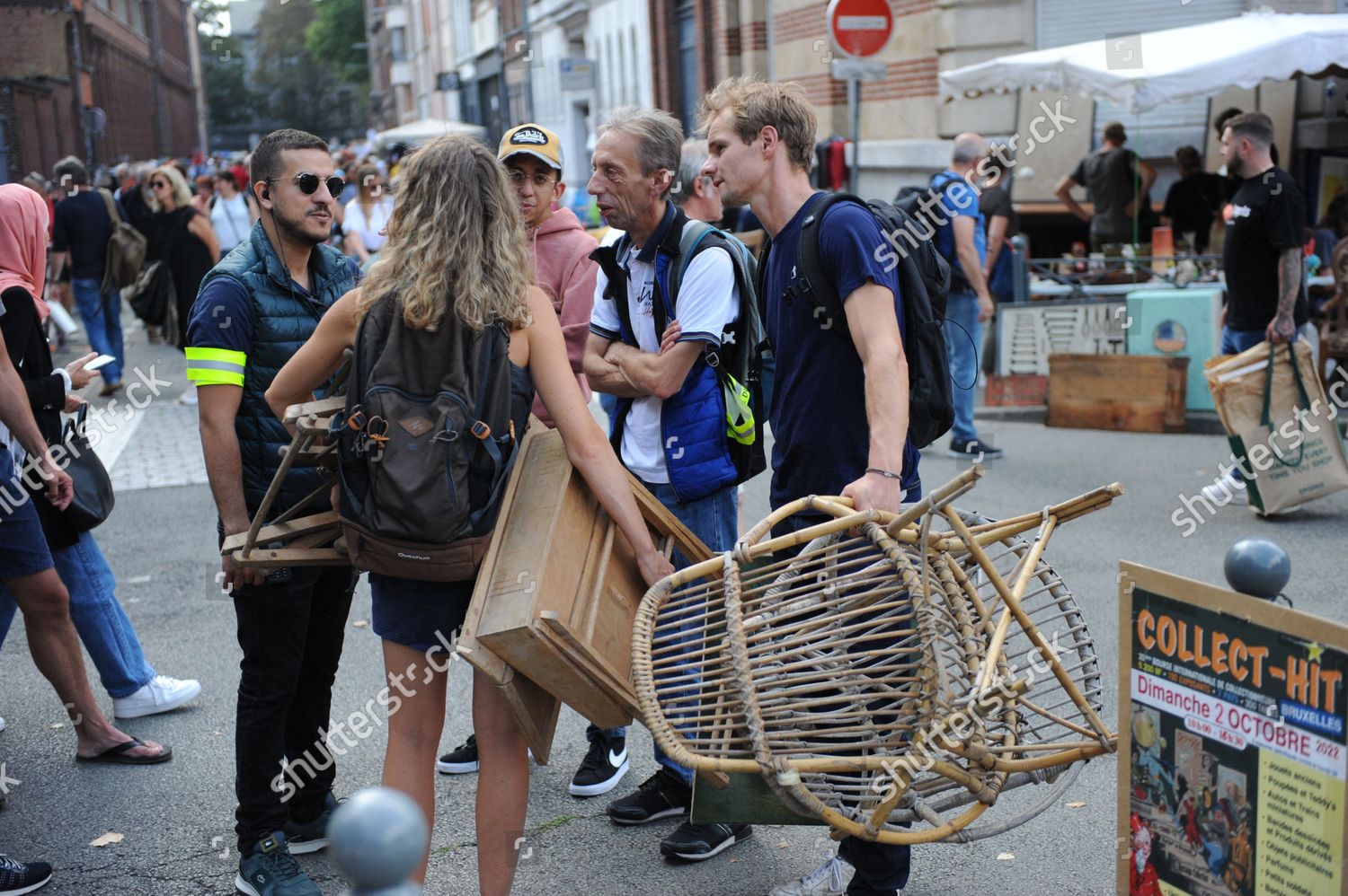 Annual Braderie De Lille Flea Market Editorial Stock Photo - Stock ...