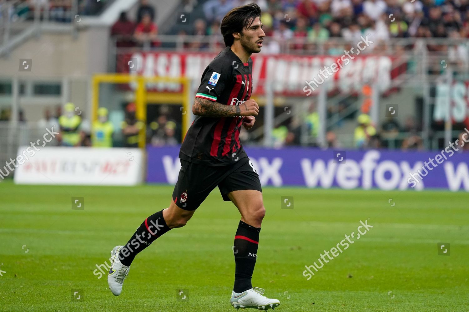 Sandro Tonali 8 Ac Milan During Editorial Stock Photo - Stock Image ...
