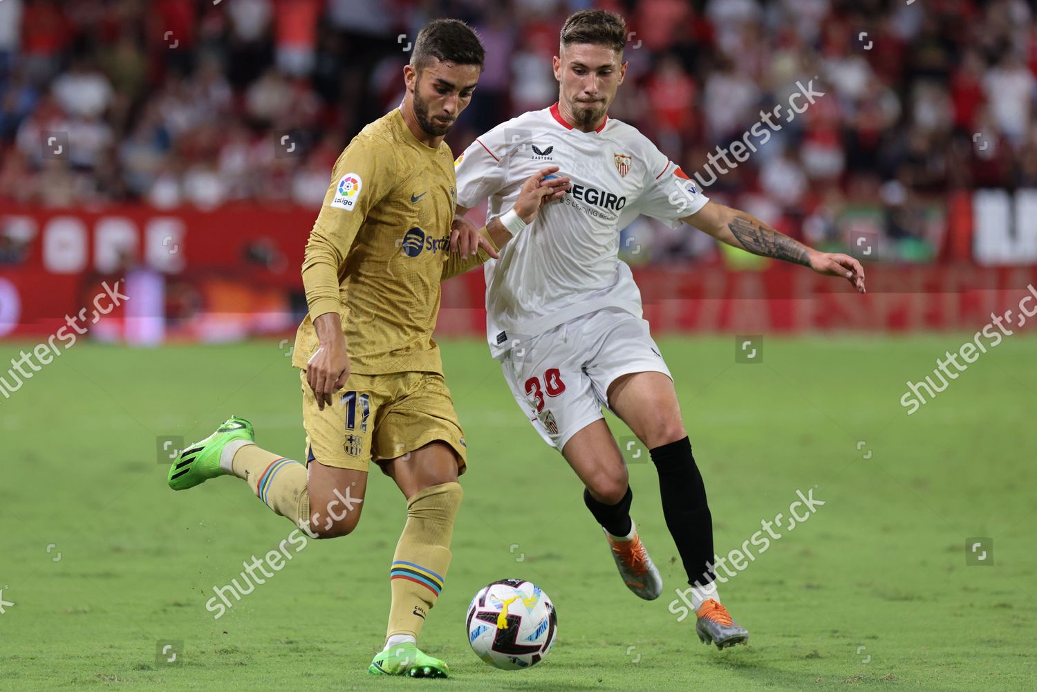 Ferran Torres Fc Barcelona Competes Ball Editorial Stock Photo - Stock ...