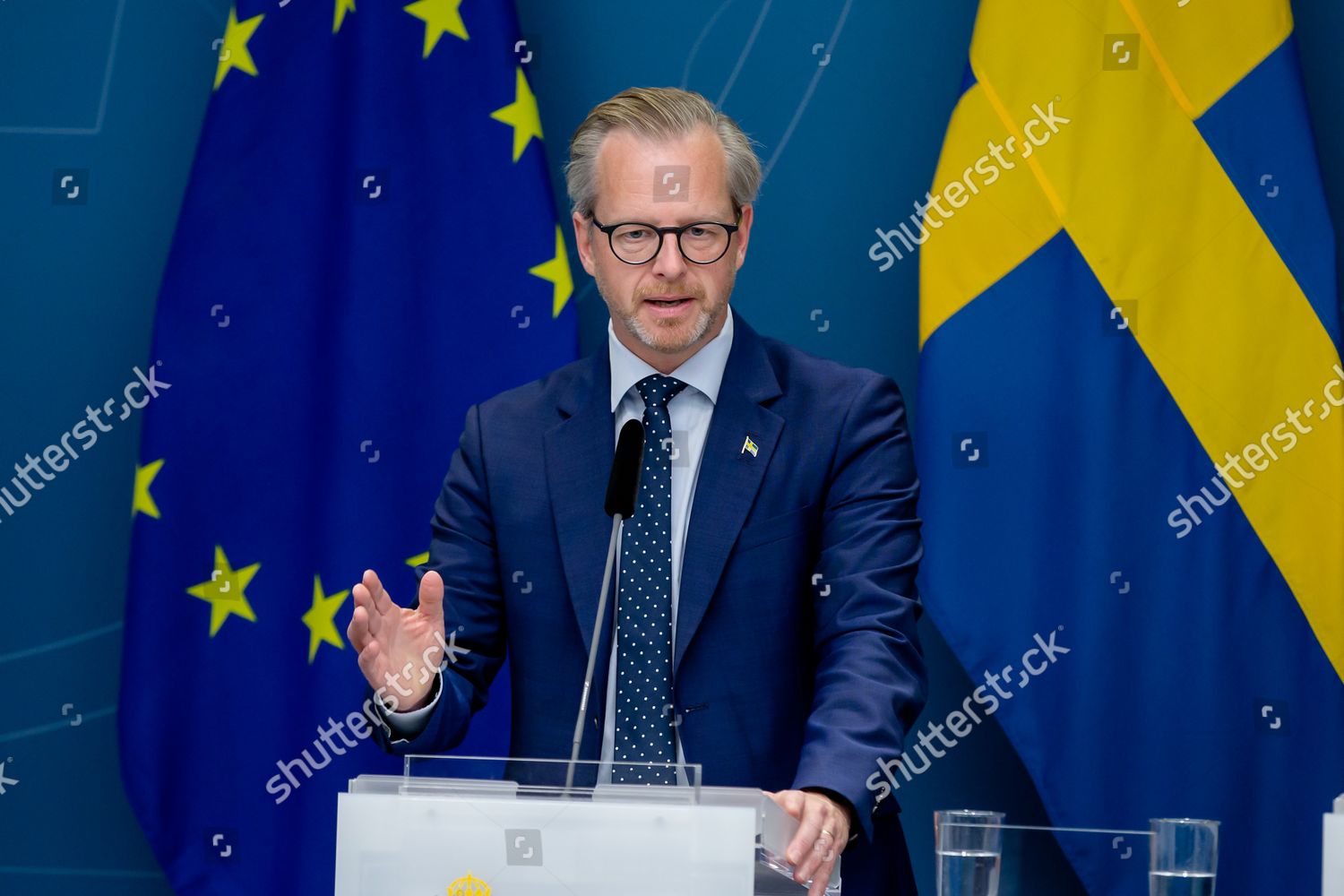 Swedish Minister Finance Mikael Damberg Attends Editorial Stock Photo ...