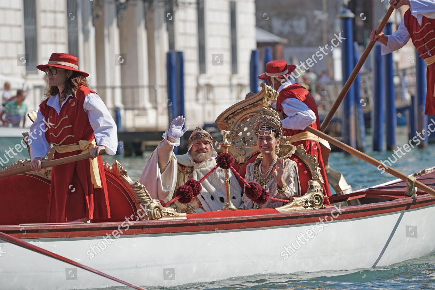 Two People Roles Doge Venice Queen Editorial Stock Photo - Stock Image ...