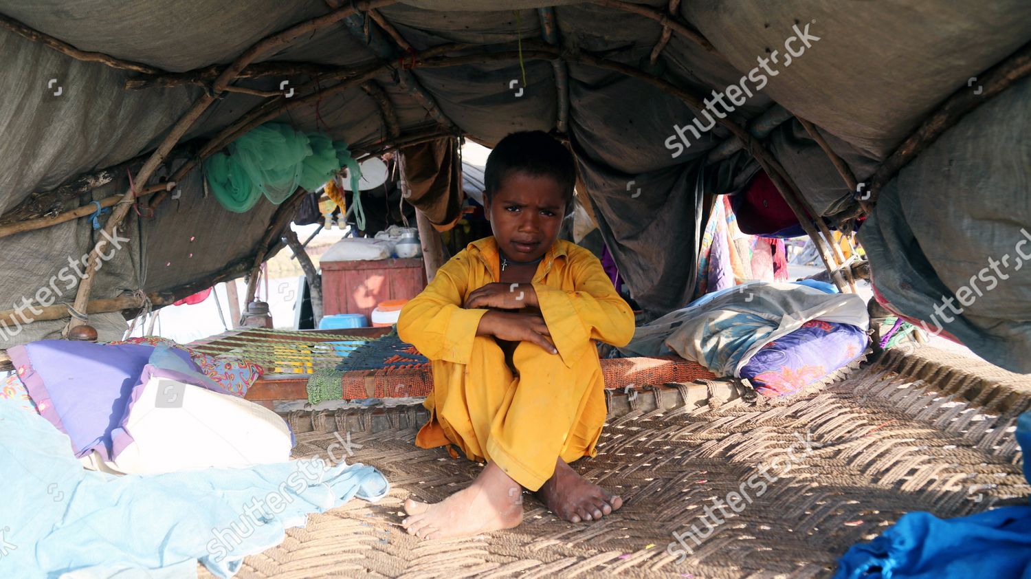 People Affected By Floods Wait Relief Editorial Stock Photo - Stock ...