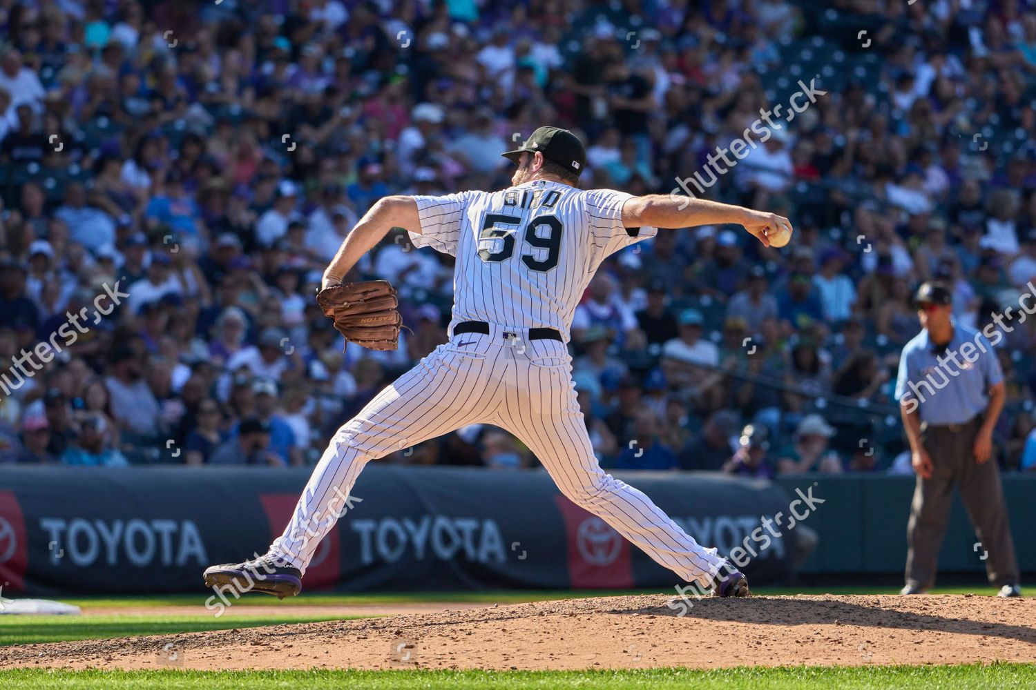 Colorado Pitcher Jake Bird 59 Throws Editorial Stock Photo - Stock ...