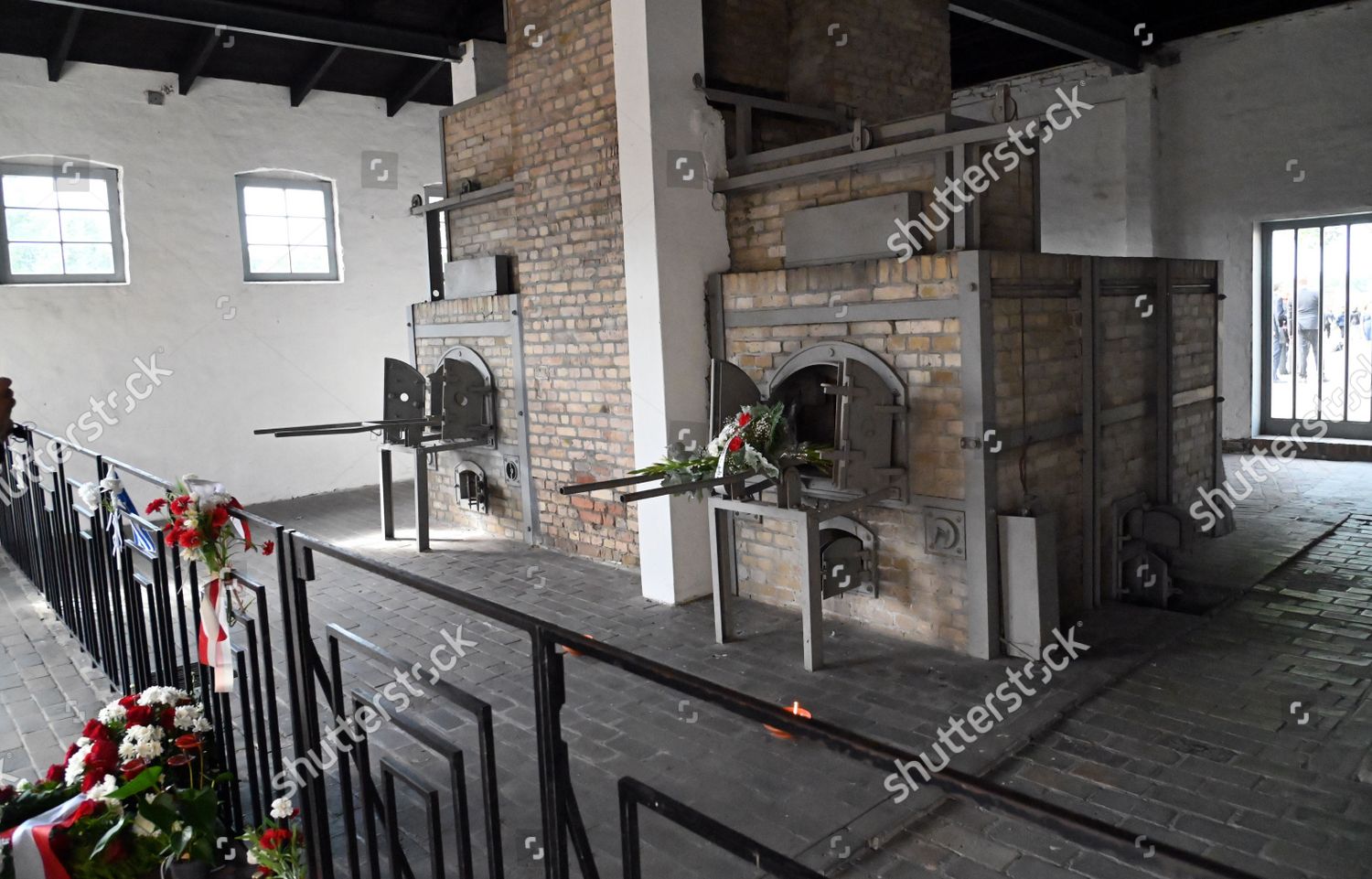 Wreaths Laid Crematorium Former German Concentration Editorial Stock ...