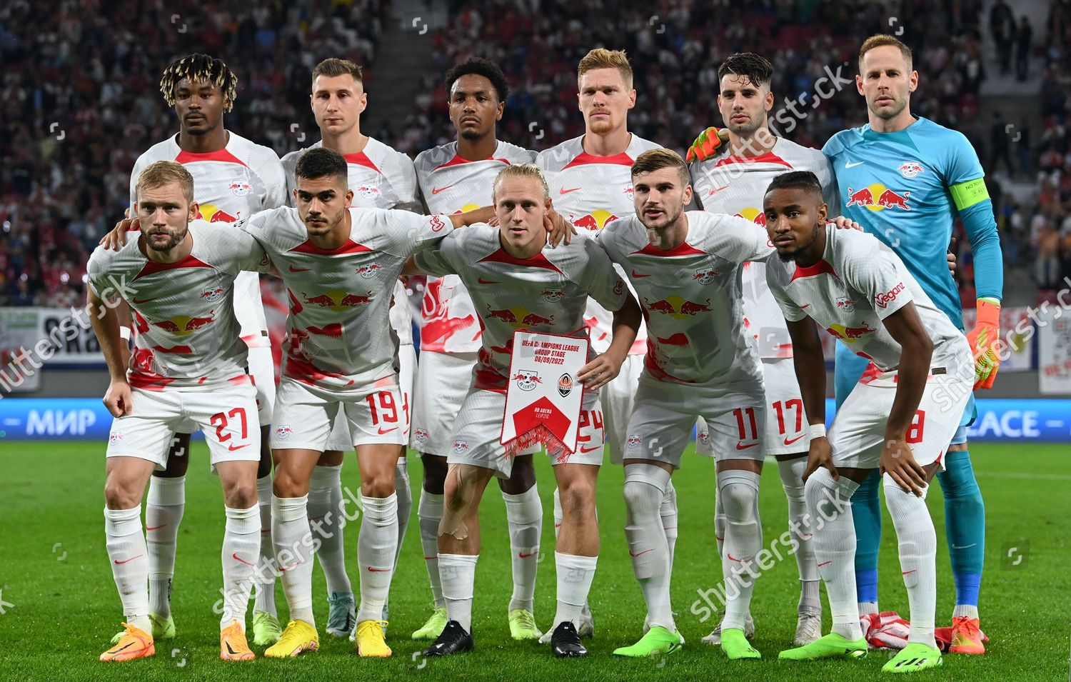 Rb Leipzig Players Line Uefa Champions Editorial Stock Photo - Stock ...
