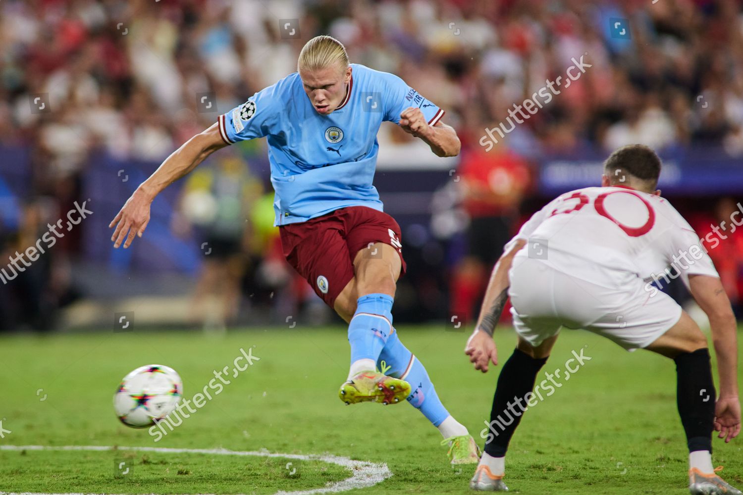 Erling Haaland Manchester City Action During Editorial Stock Photo ...