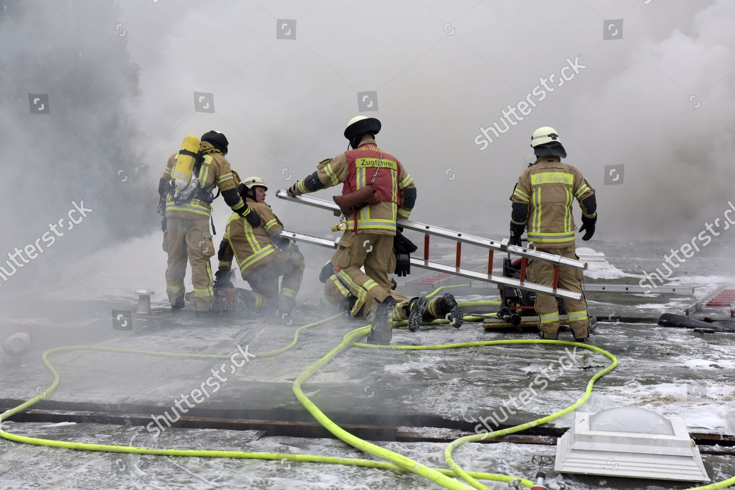 Berine Fire Brigade During Firefighting During Editorial Stock Photo ...