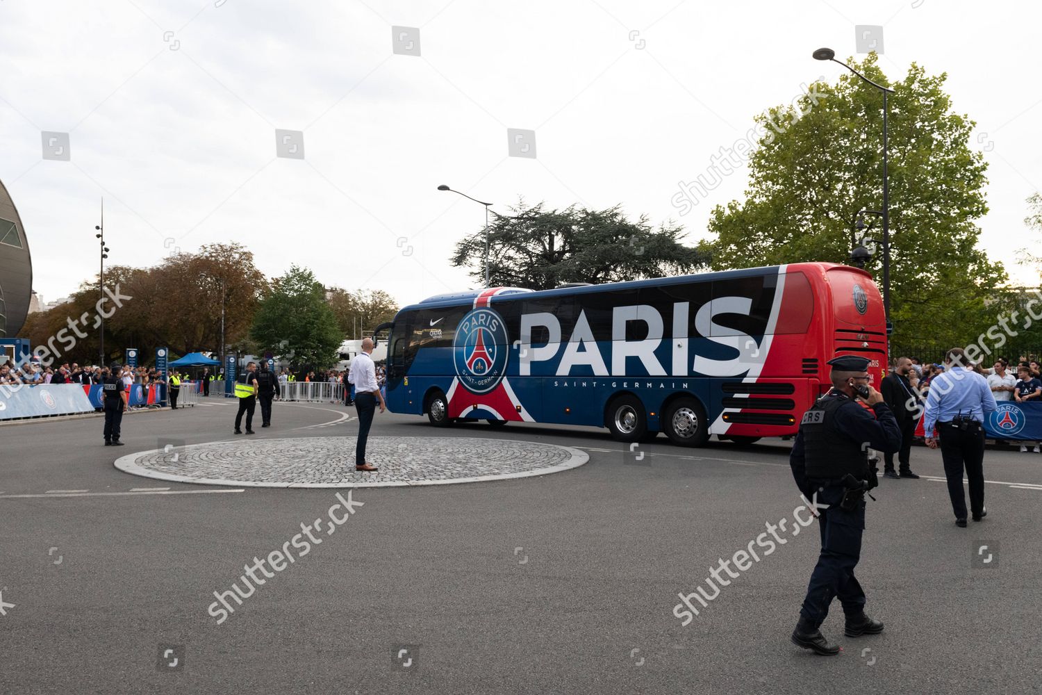 Bus Carrying Psg Players Arrives Parc Editorial Stock Photo - Stock ...