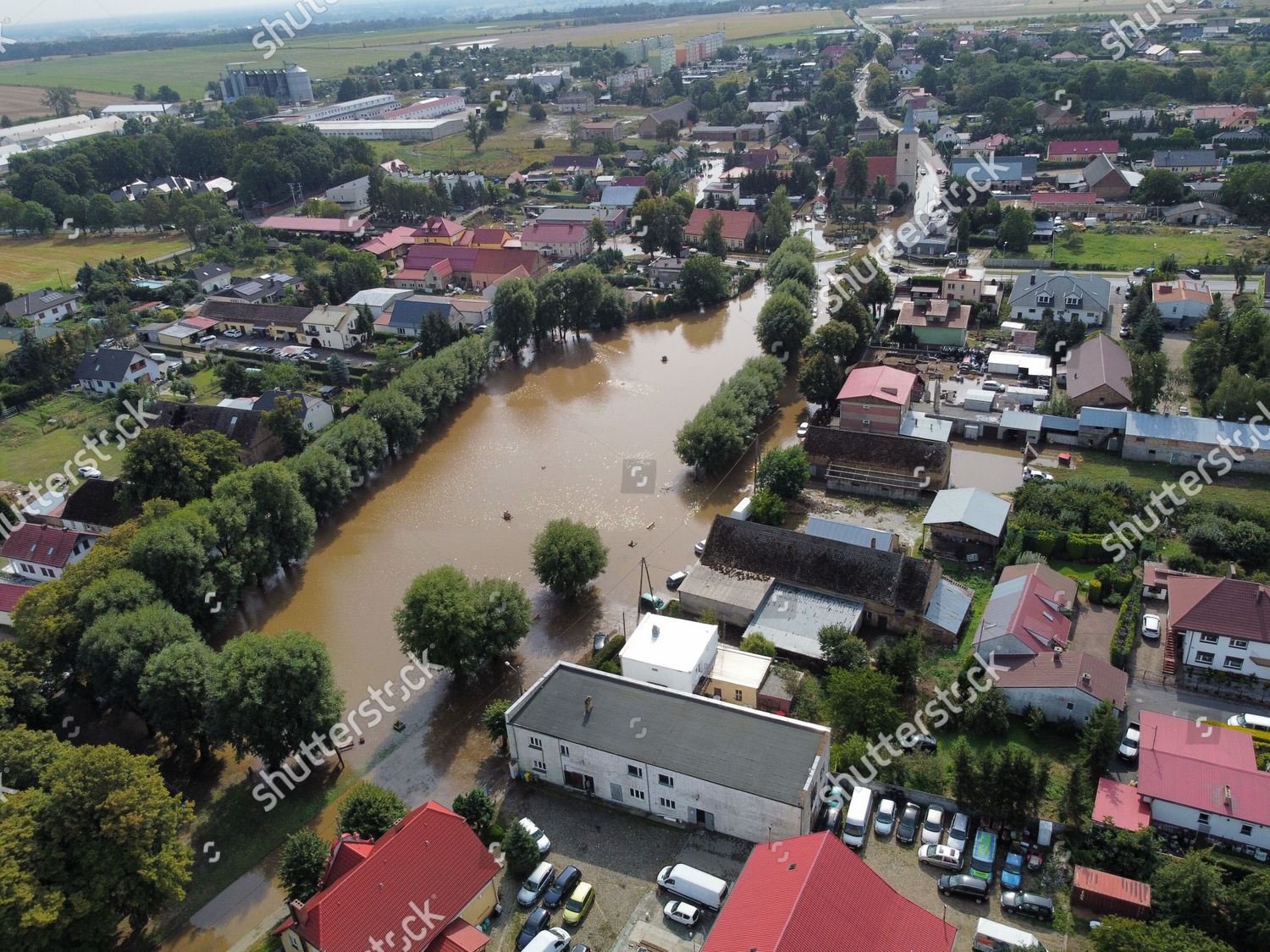 Water Level Exceeded Pond Village Wawrow Editorial Stock Photo - Stock ...