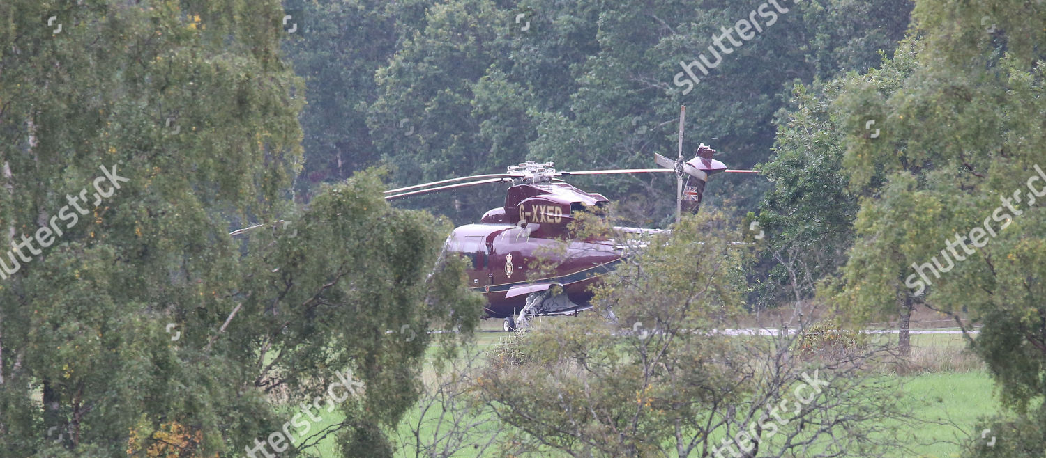 Exclusive Prince Charles Helicopter Seen Landing Editorial Stock Photo ...