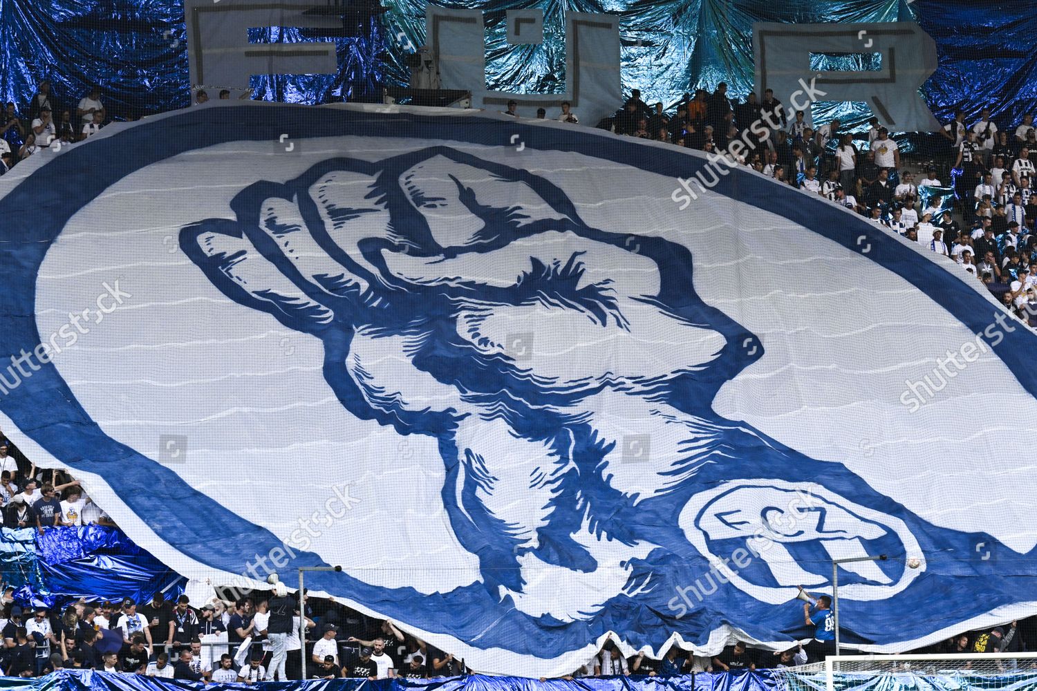 Choreo By Fans Zurich During Uefa Editorial Stock Photo - Stock Image ...